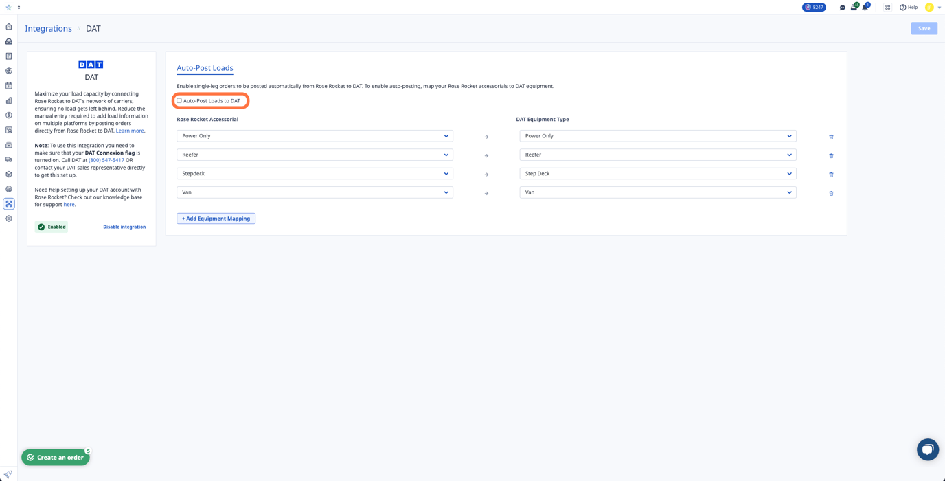 DAT - How to automatically post loads by customer