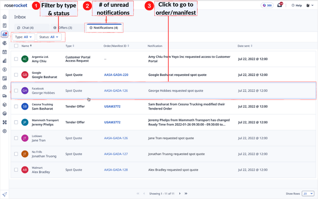 Actionable Inbox Notifications