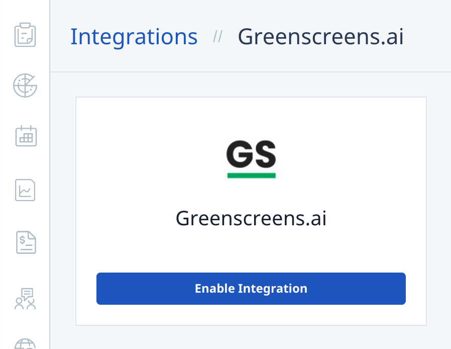 Greenscreens.ai - How do I enable the Greenscreens.ai app in Rose Rocket?