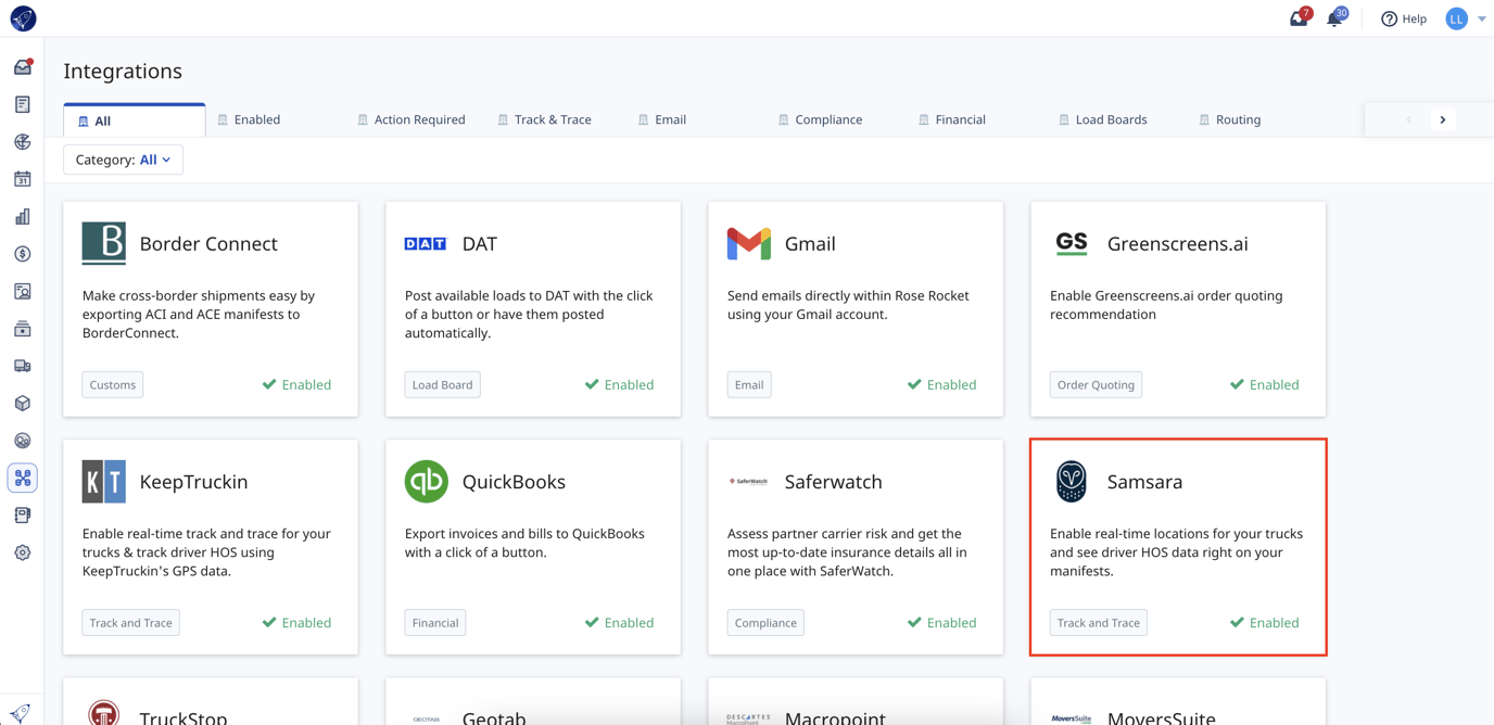 How to import drivers from Samsara