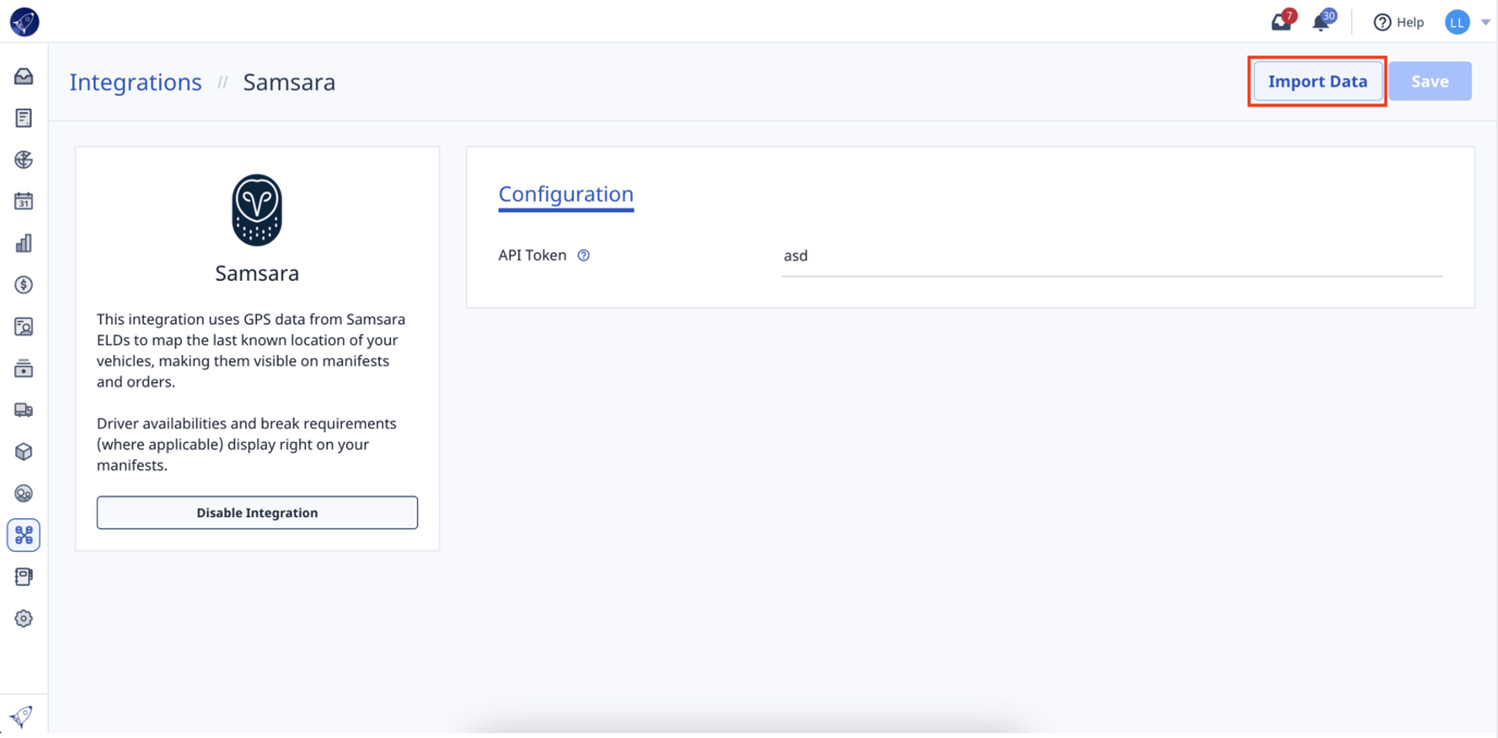 How to import drivers from Samsara