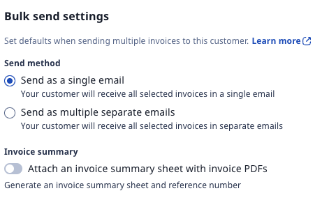 Bulk Send Invoices In One Email