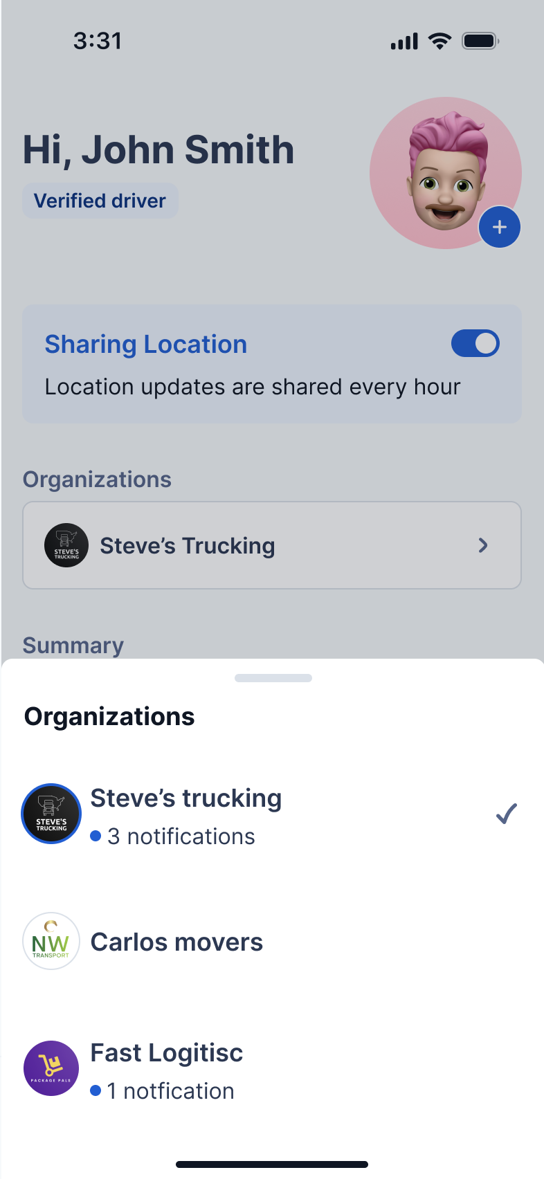 Get Started with the Truck Driver App